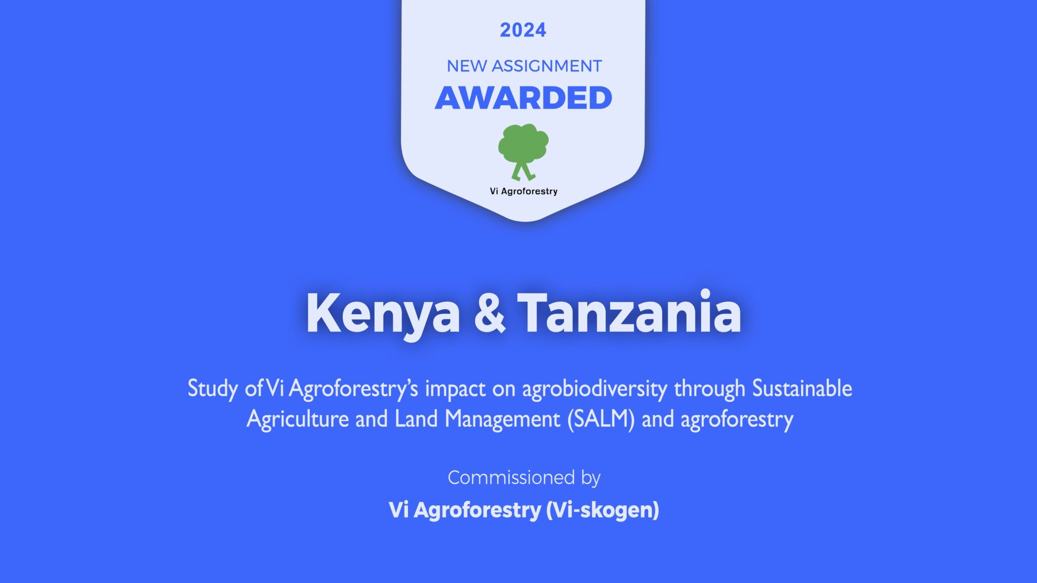 New Assignment: Study of Vi Agroforestry’s impact on agrobiodiversity ...